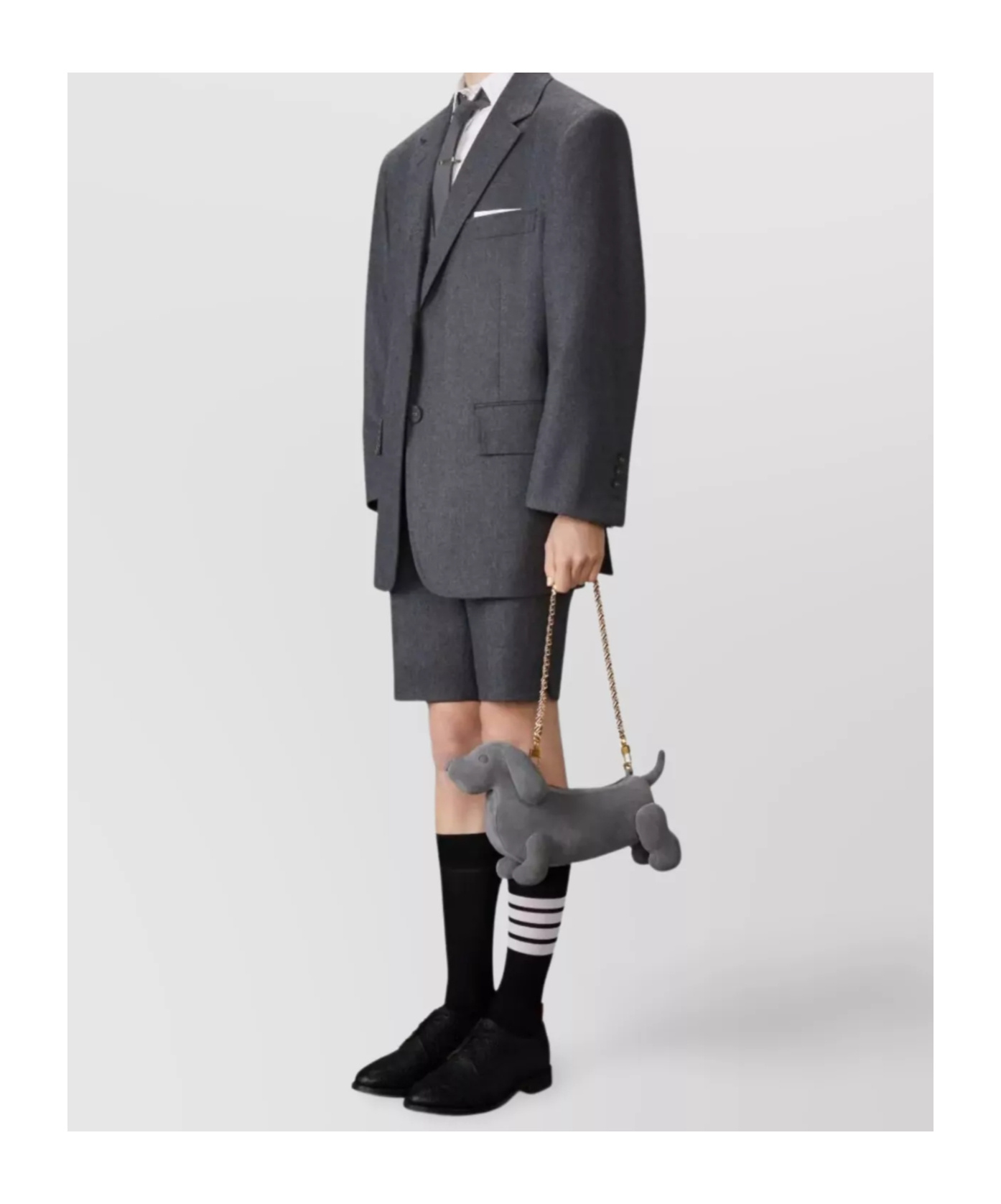 THOM BROWNE Thom Browne Hector Zipped Clutch Bag